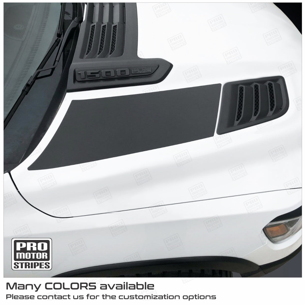 Dodge RAM 1500 Rebel 2019-2024 Hood Side Accent Decals 126172993518 ...