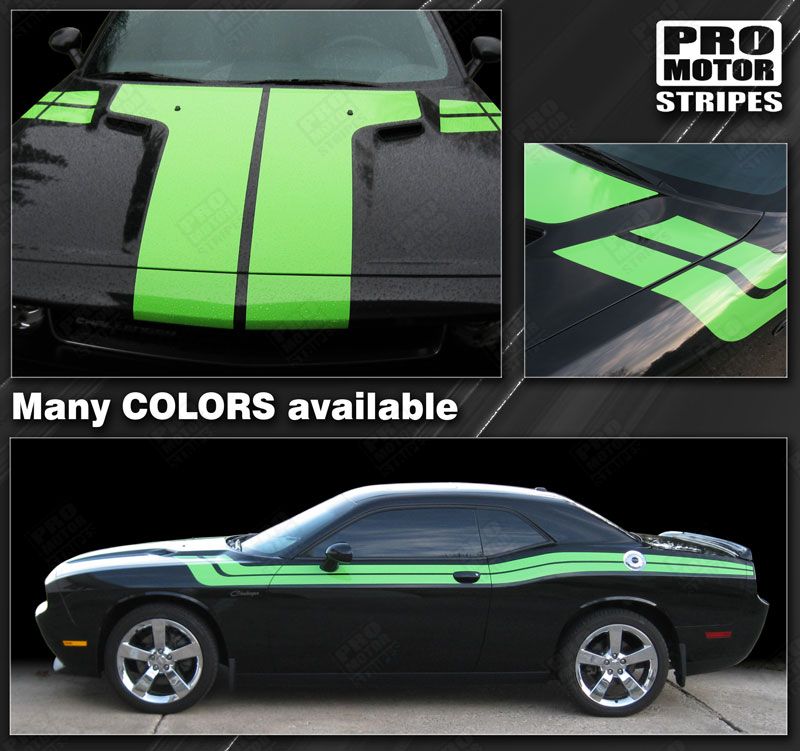 Dodge Challenger Matte Black Stripes