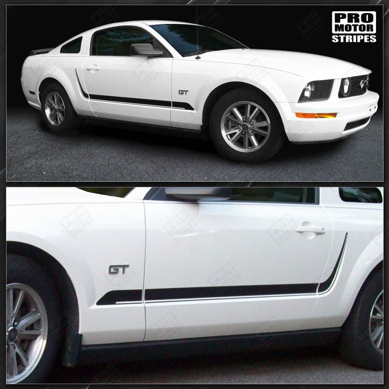 Ford Mustang 2005-2014 Lower Door Side Accent Stripes 122609901464 ...
