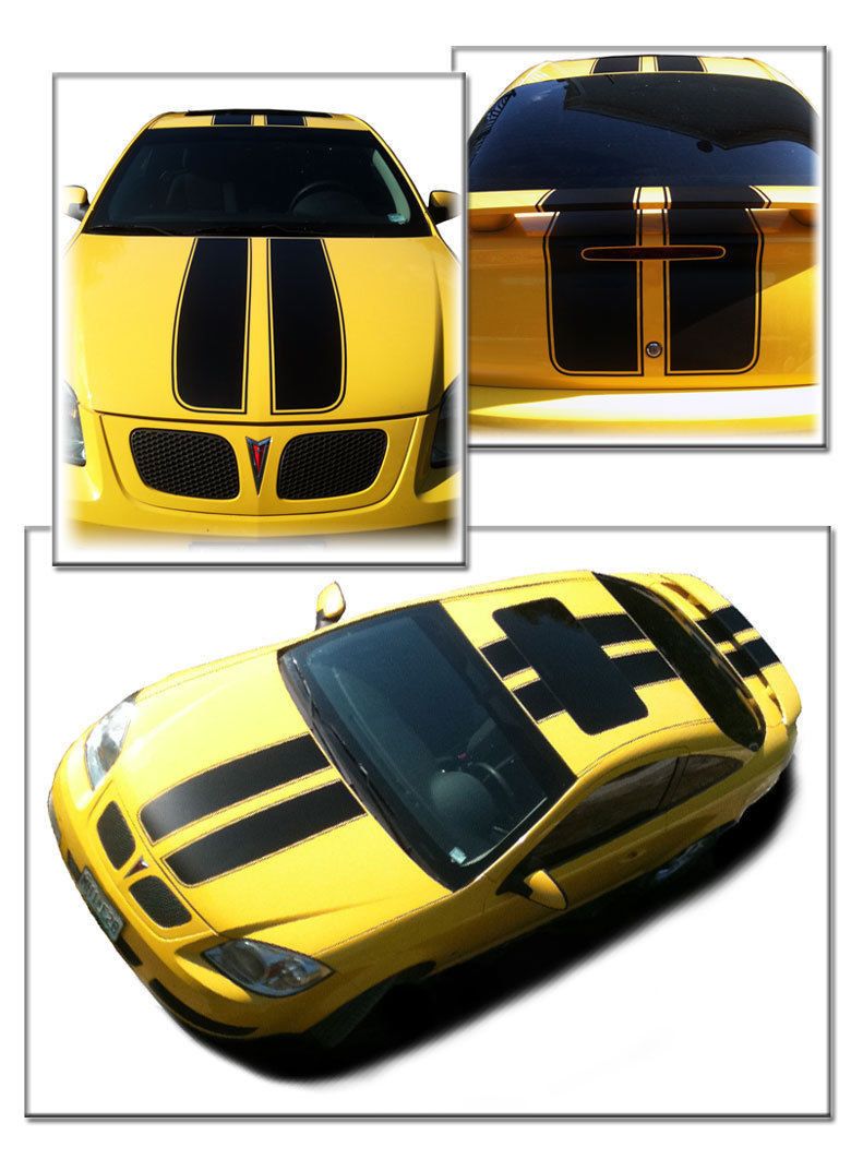 Chevrolet Cobalt & Pontiac G5 Coupe Double Rally Stripes 152588449517 ...