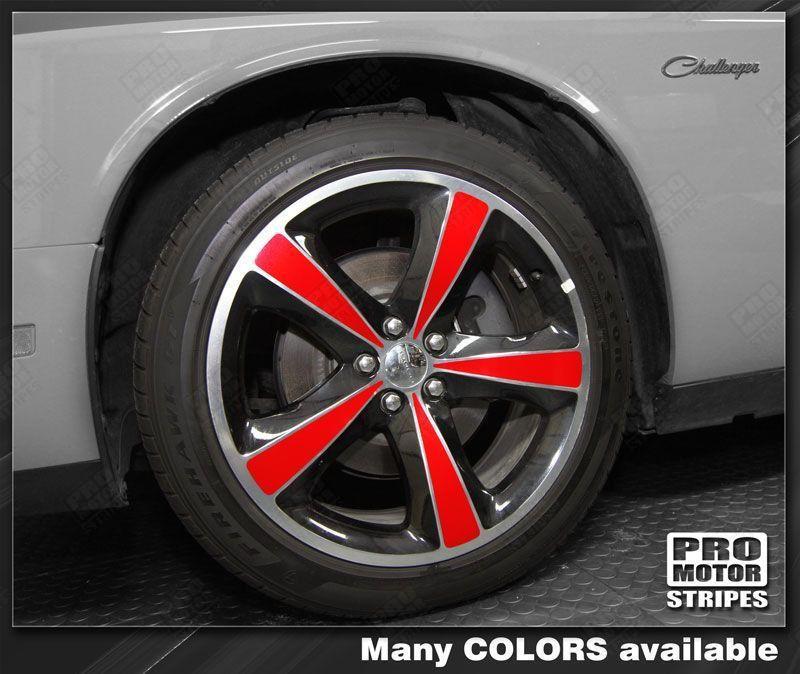 Dodge Challenger 20" Wheels Rims Insert Overlay Stripes 122551591307 ...