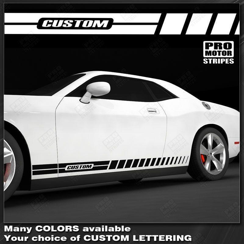 Dodge Challenger 2008-2023 Dual Side Rocker Panel Stripes 152588456640 ...