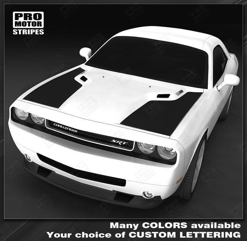 Dodge Challenger 2008-2023 Hood Side Panel Stripes 132229427691 | Pro ...