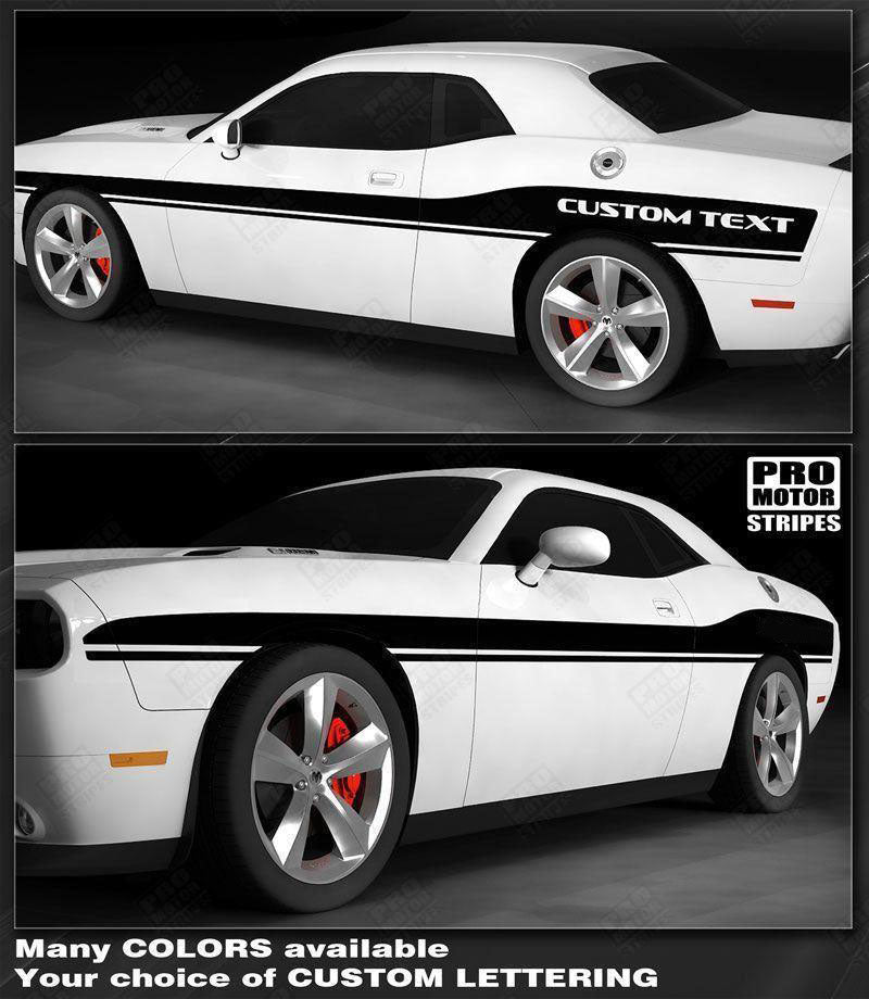 Dodge Challenger 2008-2023 Mid Body Mopar Style Side Stripes 152588449 ...