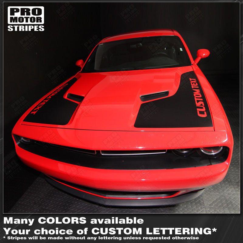 Dodge Challenger 2008-2023 Side Panel Hood Accent Stripes 132229427734 ...