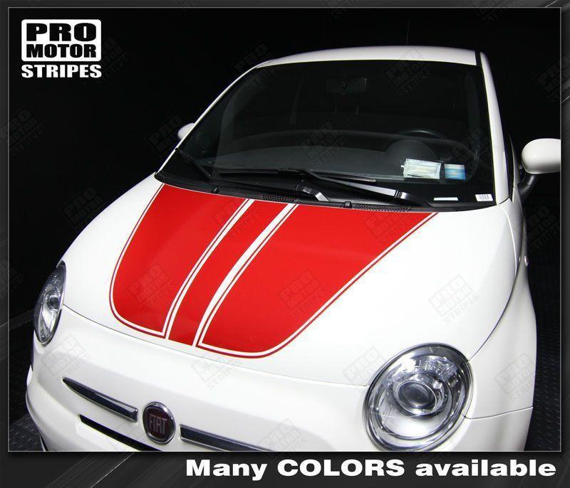 White Fiat Red Strip