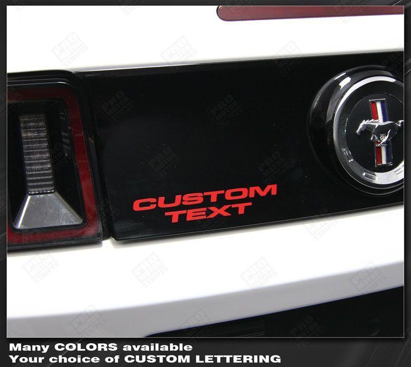 Ford Mustang 1999-2017 Trunk Deck Lid Lettering Decals 122551591914 ...