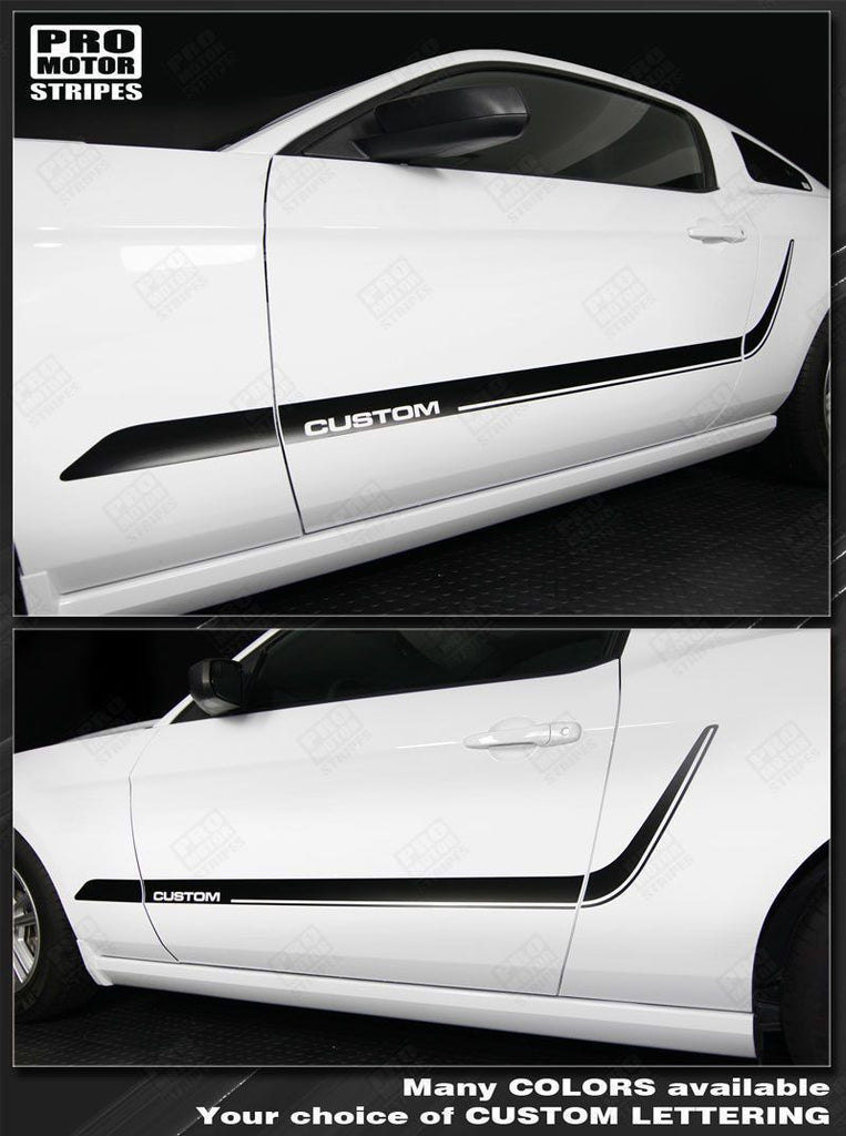 Ford Mustang 2005-2014 Lower Door Side Accent Stripes 152632874911 ...