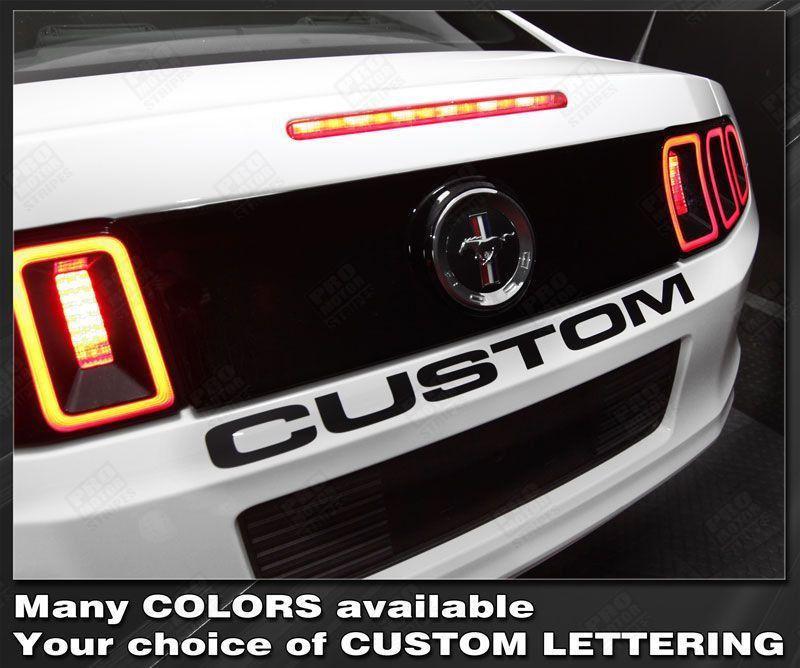 Ford Mustang 2005-2014 Rear Deck Lettering Decal 152588457614 | Pro ...