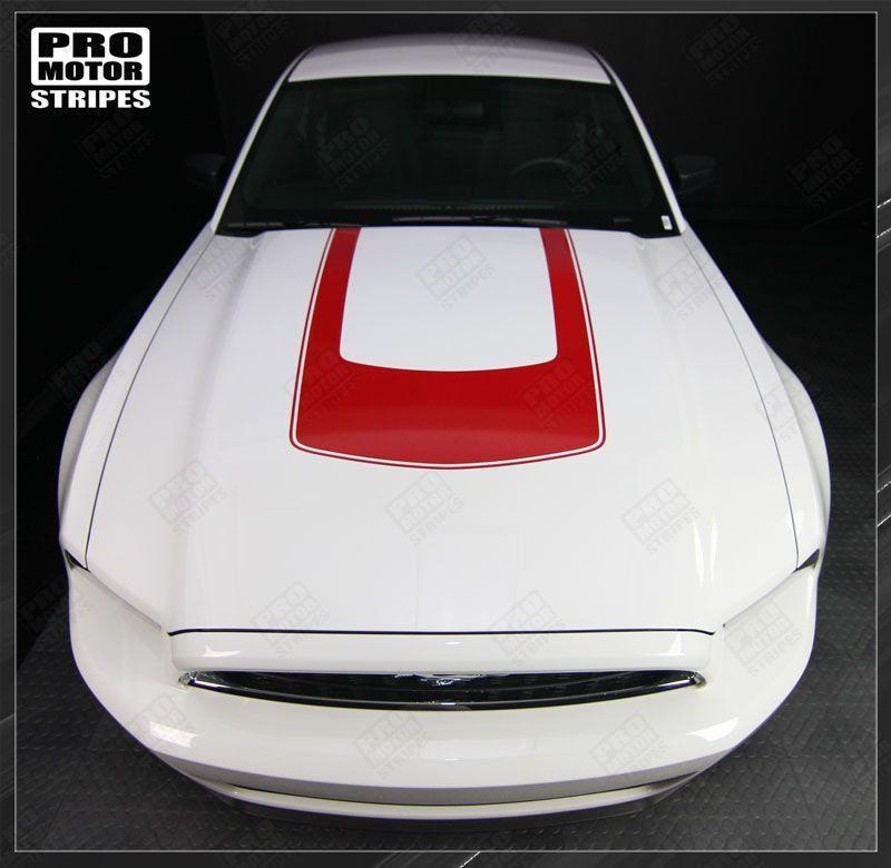 Ford Mustang 2005-2017 Hood Accent U-Stripe Decal 152631517894 | Pro ...