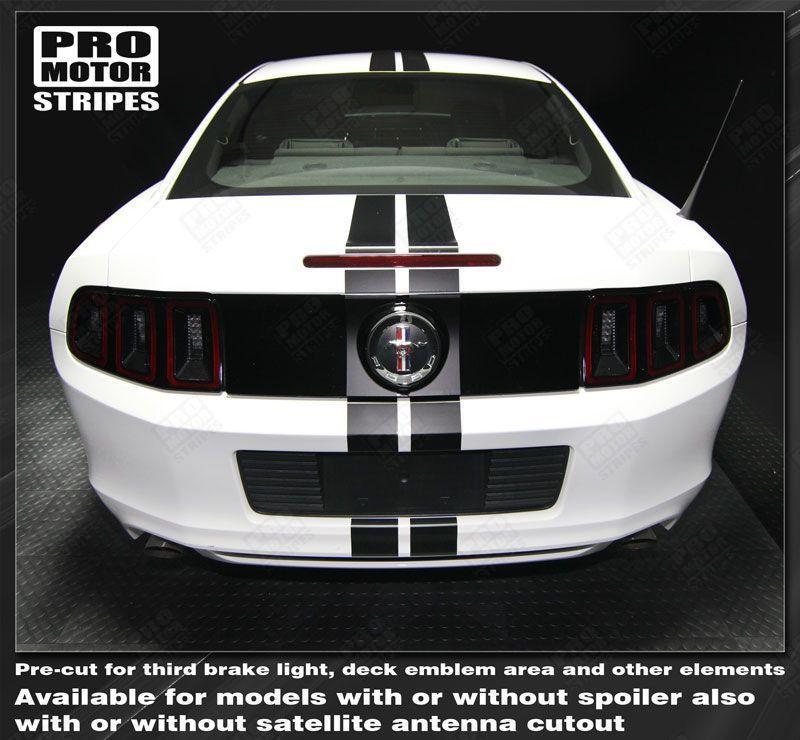 Ford Mustang 2005-2023 Over-The-Top Narrow Double Rally Stripes 122551 ...