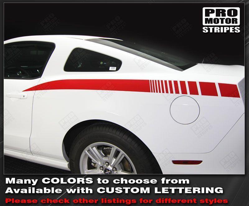 Ford Mustang 2005-2014 Rear Quarter Side Stripes 152588457492 | Pro ...