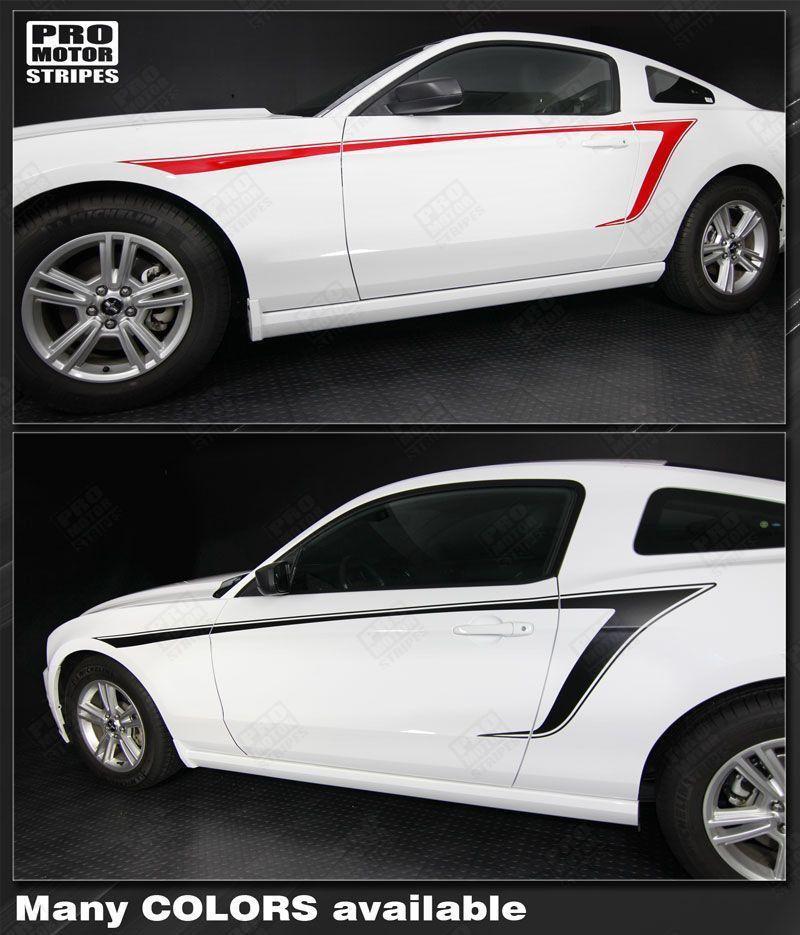 Ford Mustang 2010-2014 Side Accent Stripes 122551589128 | Pro Motor Stripes