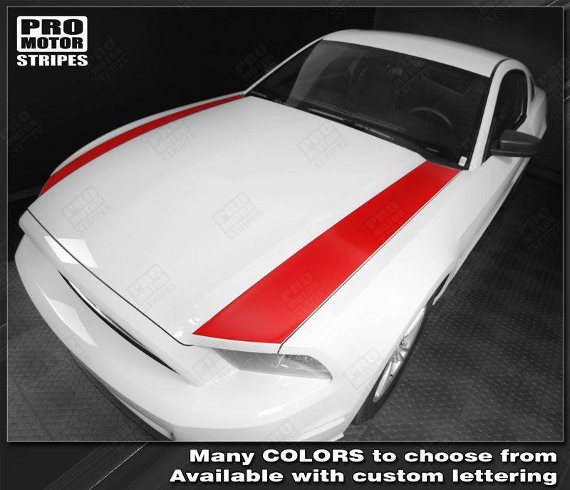 Ford Mustang 2005-2009 & 2013-2014 Hood Side Accent Stripes 1322688120 ...