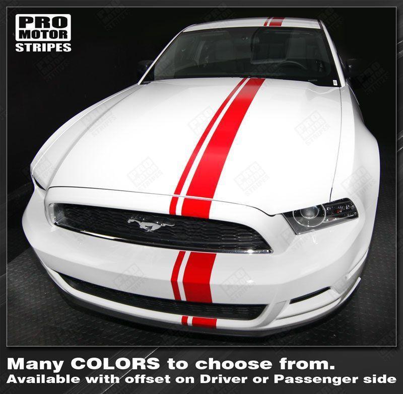 Ford Mustang 2005-2009 & 2013-2023 Over-The-Top Offset Rally Stripes 1 ...