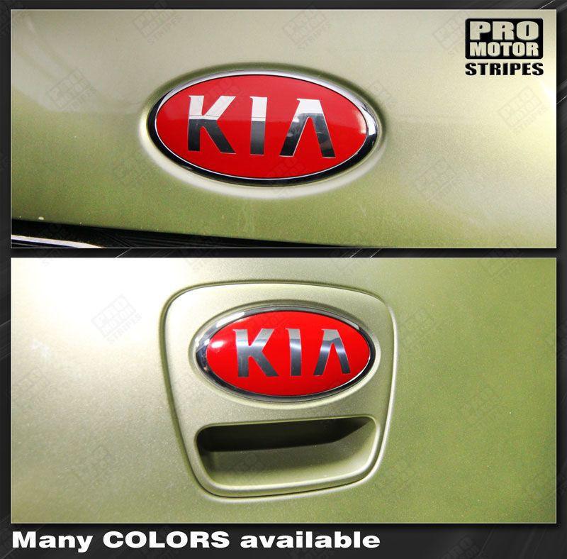 Kia SOUL 2008-2020 Front & Rear Emblem Accent Overlay Decals 152588457 ...