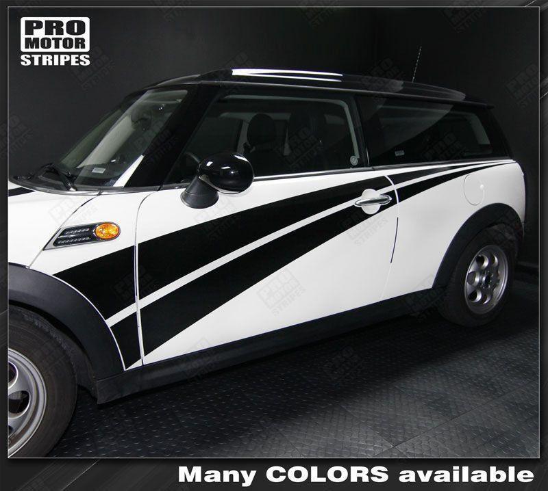 Mini Cooper 2008-2014 Full Length Double Side Stripes 132229427682 ...